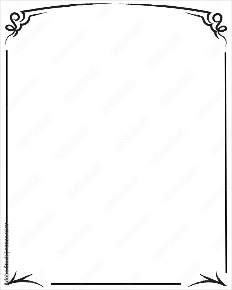 Victorian Frame Template