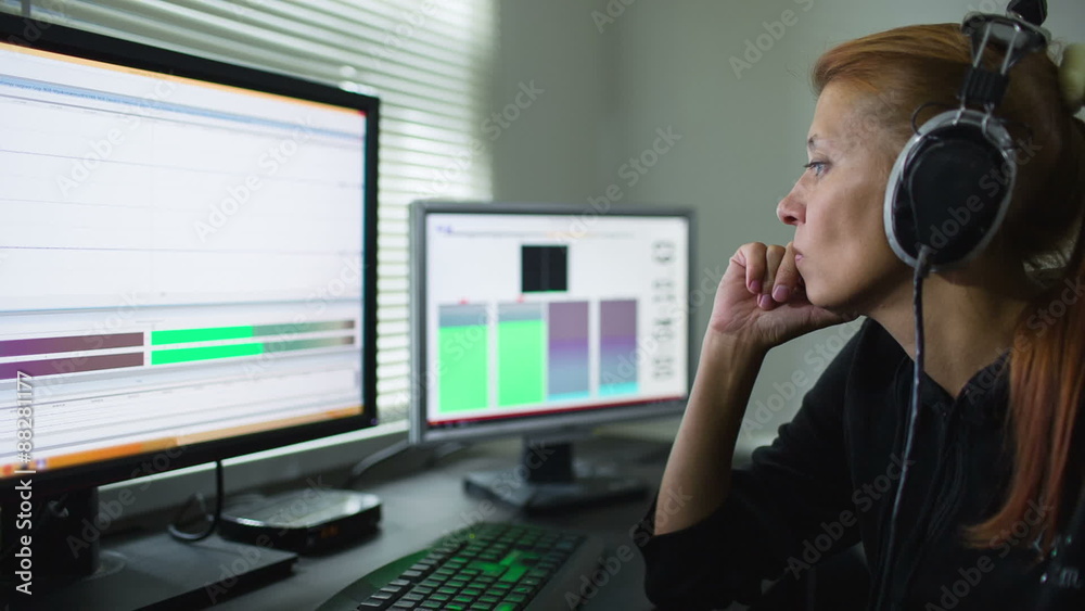 spy listens and records confidential conversations Stock-Video | Adobe ...