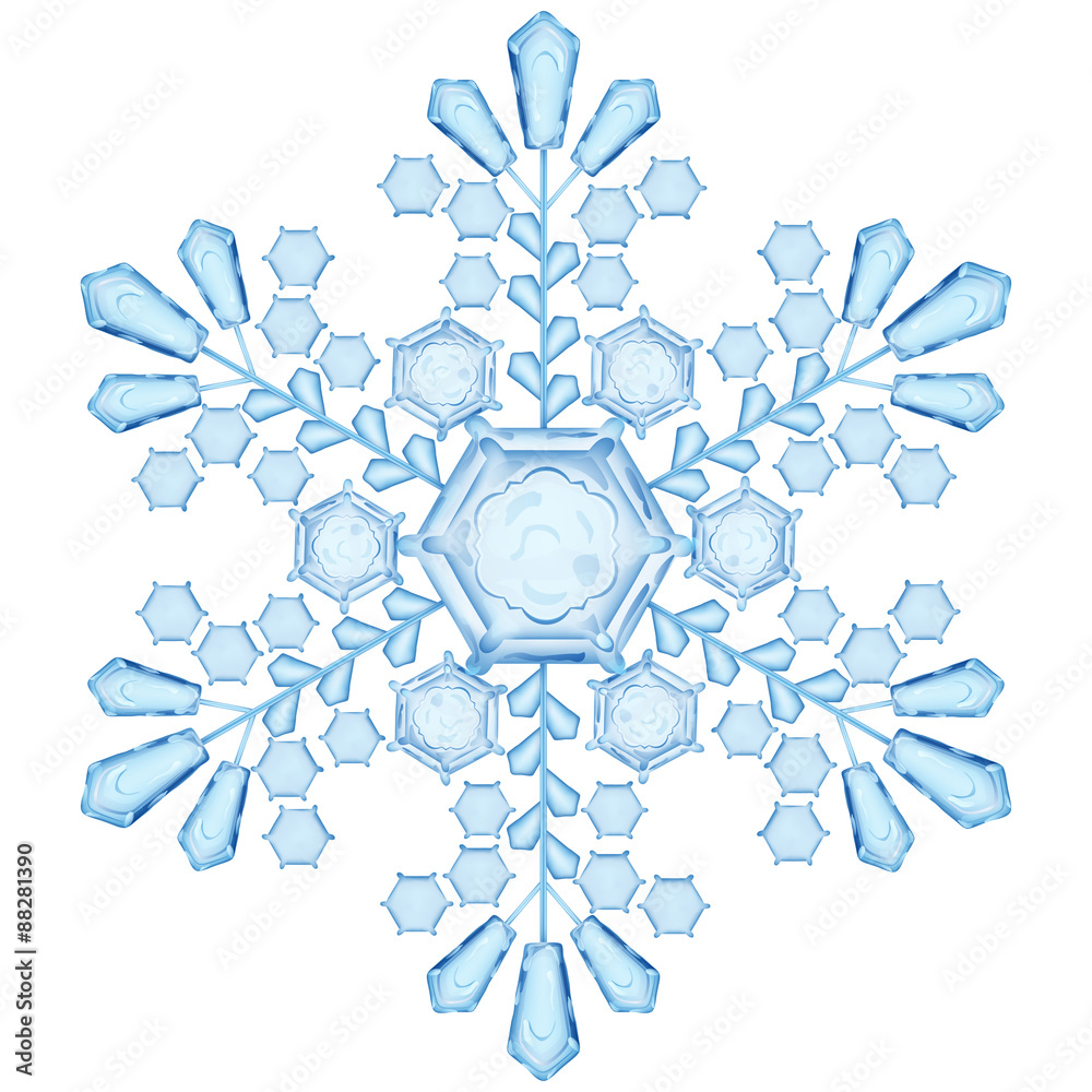 Transparent snowflake. Translucent only in vector file Stock Vector ...
