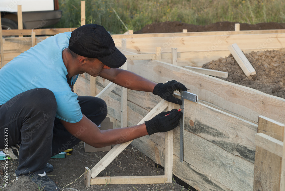 installing the formwork Stock Photo | Adobe Stock