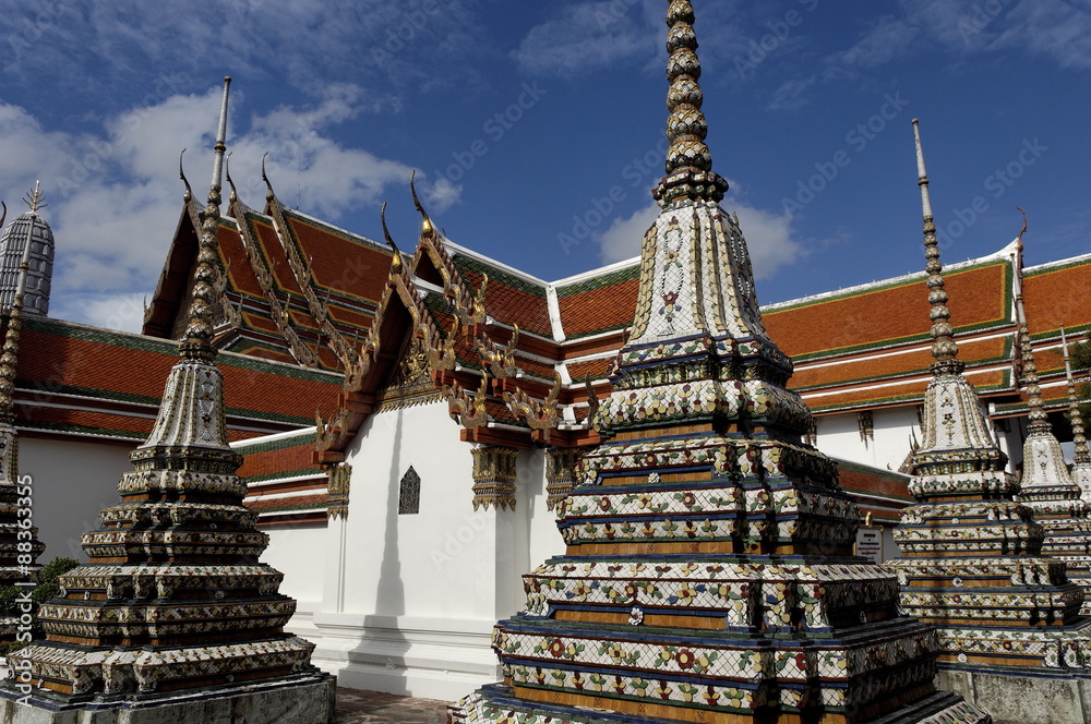Wat Phra Chetuphon (Wat Pho) (Wat Po), founded in the 17th century, the ...