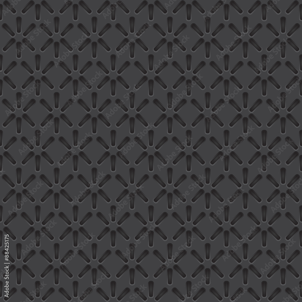 Technology vector geometric perforated material seamless dark grey ...
