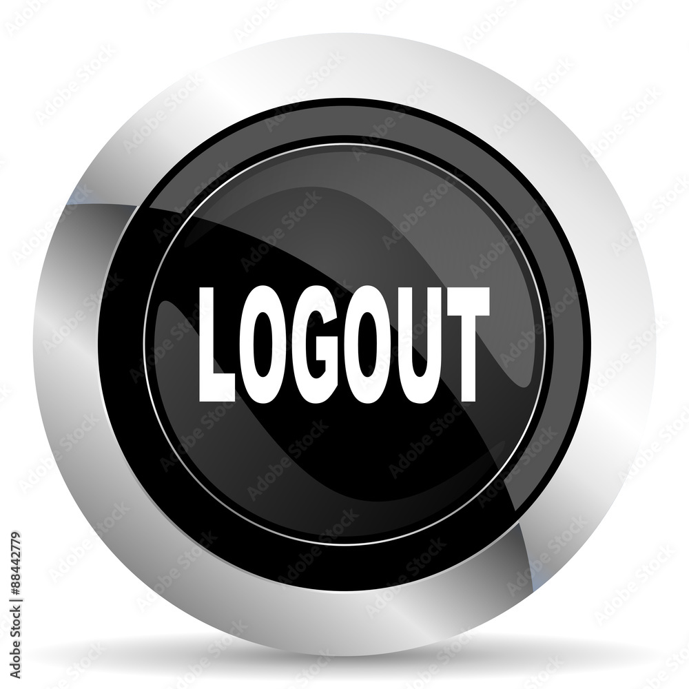 Logout Icon Black