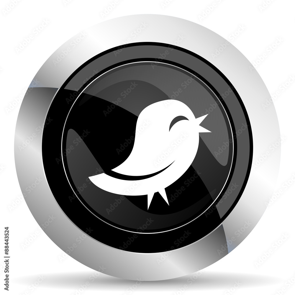 Twitter Icon Black Circle