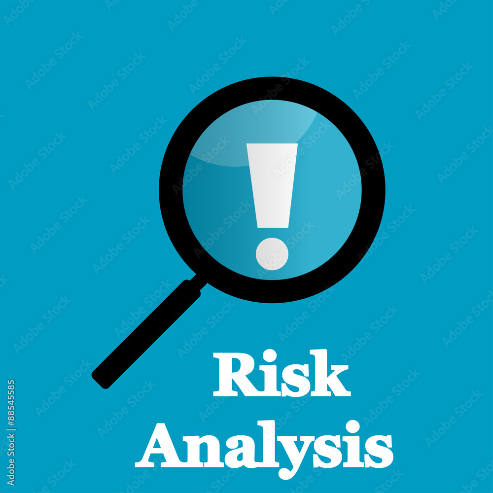 Icon Search for Risk Analysis Stock Vector | Adobe Stock