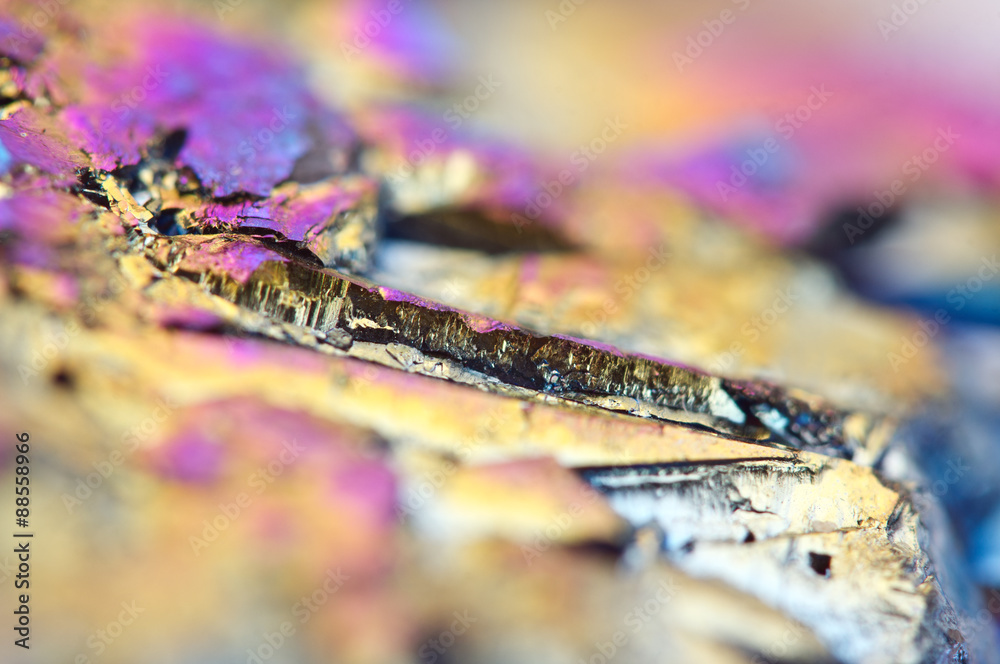 Thin layer of the titan on a quartz surface Macro Stock Photo | Adobe Stock