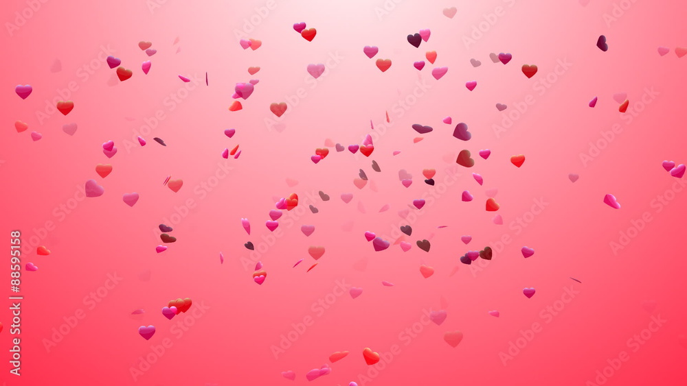 Heart Confetti 4 Loopable Background, A Full HD, 1920x1080 Pixels ...