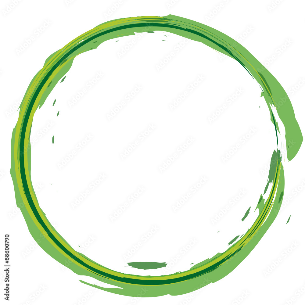 runder Rahmen grün Stock Vector | Adobe Stock