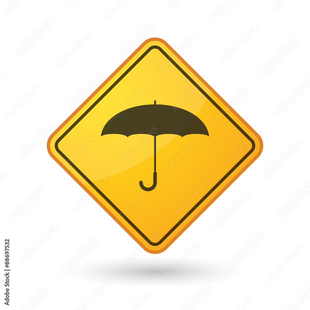 Awareness sign with an umbrella Stock Vector | Adobe Stock
