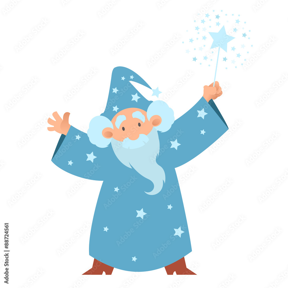Wizard Stock Vector | Adobe Stock