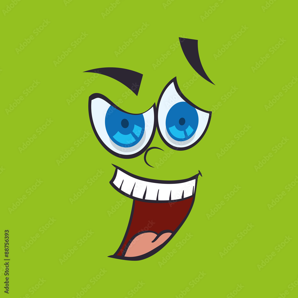 Cartoon face design Stock Vector | Adobe Stock