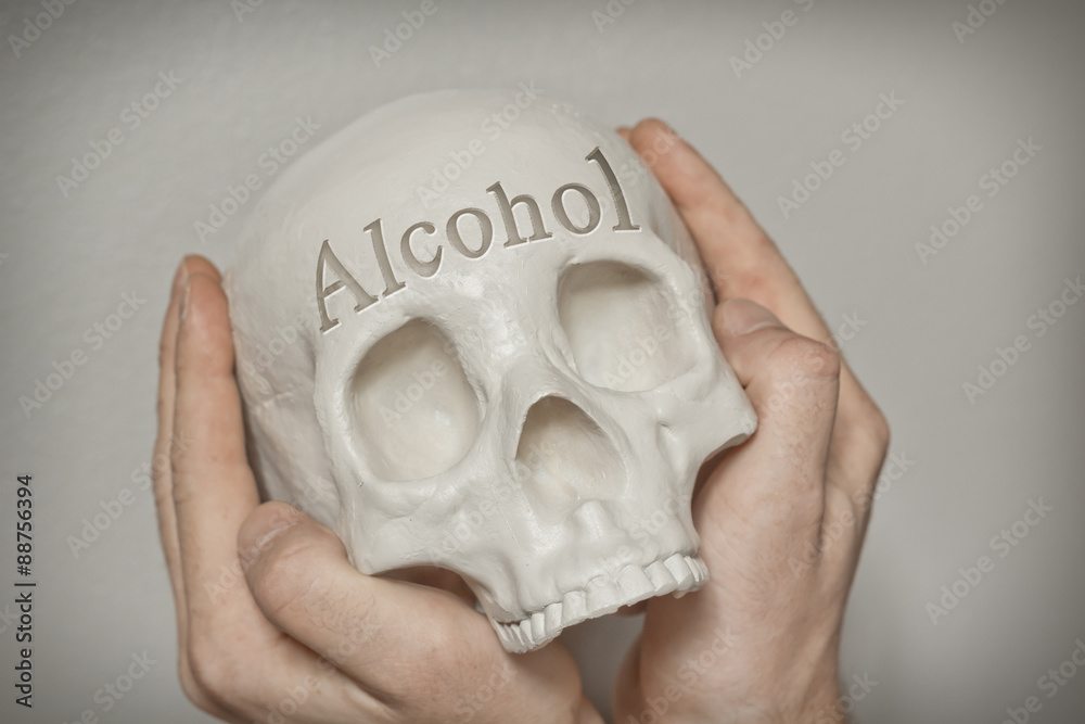 Skull Engraving Alcohol Stock Photo | Adobe Stock