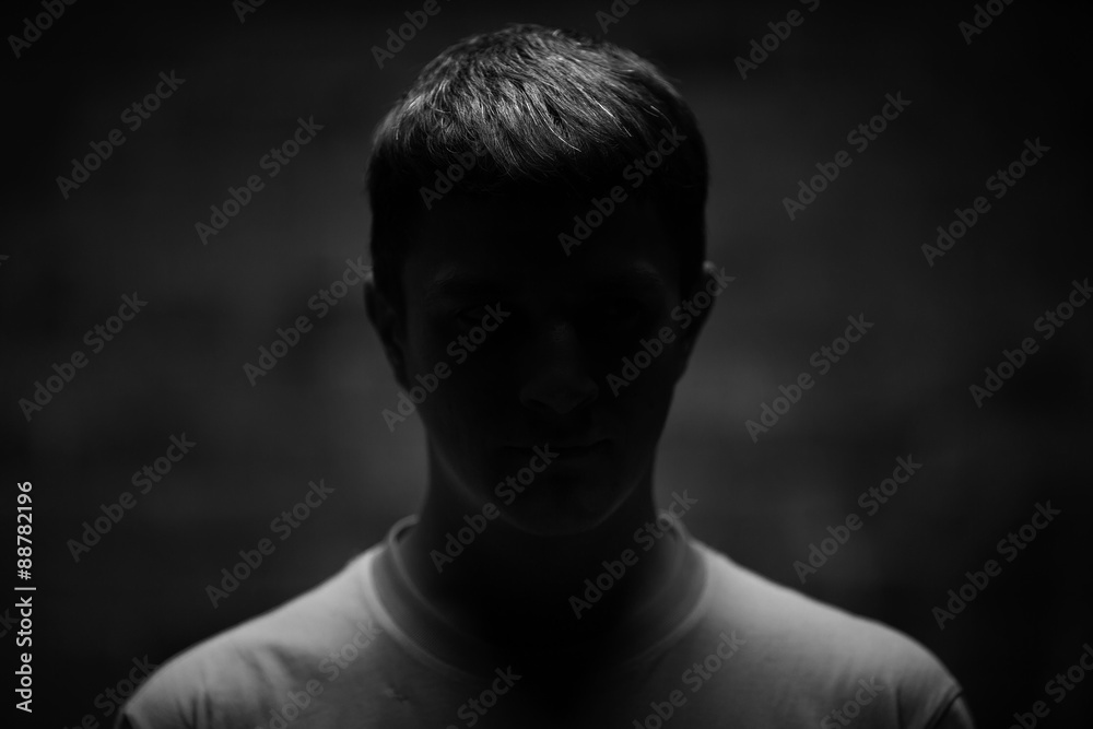 Unknown male person silhouette Stock Photo | Adobe Stock