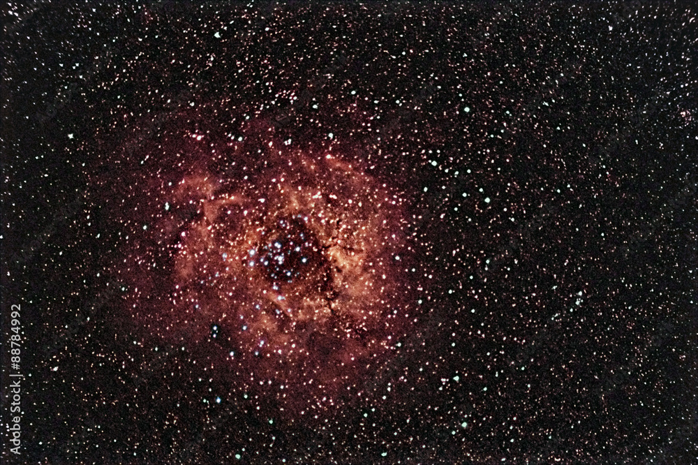 Rosette Nebula beautiful night sky The Rose of Night Sky Stock Photo ...