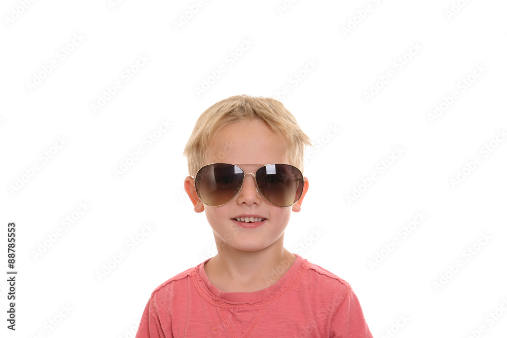 cool boy with sunglasses Stock Photo | Adobe Stock