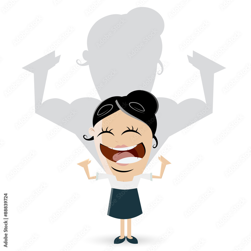 stark frau muskeln schatten Stock Vector | Adobe Stock