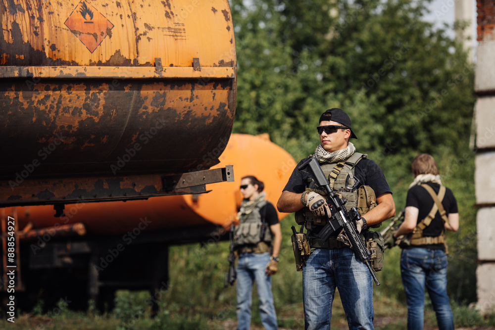 Private Military Contractor during the special operation Stock Photo ...