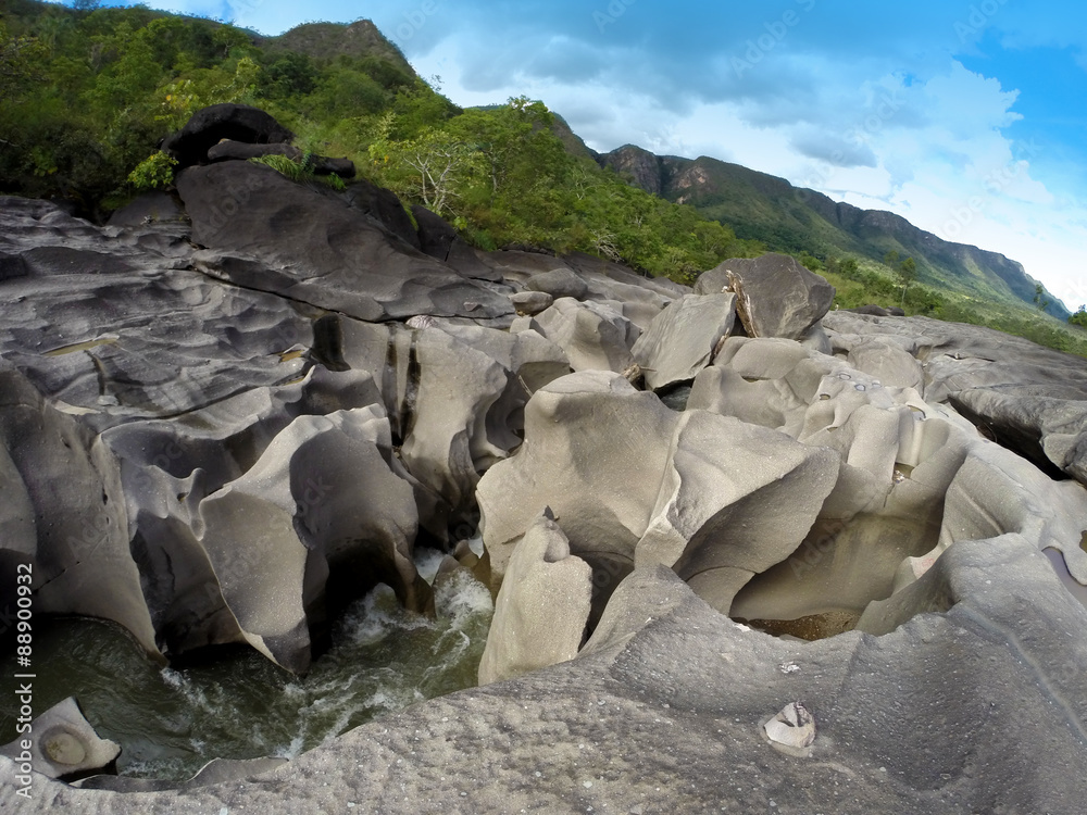 Vale da Lua - Moon Valley - Chapada dos Veadeiros Stock Photo | Adobe Stock
