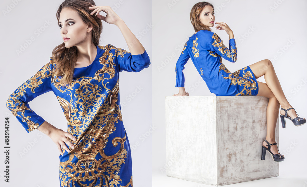 Fashion model beautiful woman Studio photography Stock Photo | Adobe Stock