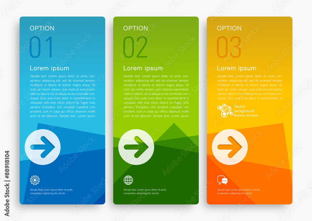 Infographics Web Banner & Label Design Stock Vector | Adobe Stock