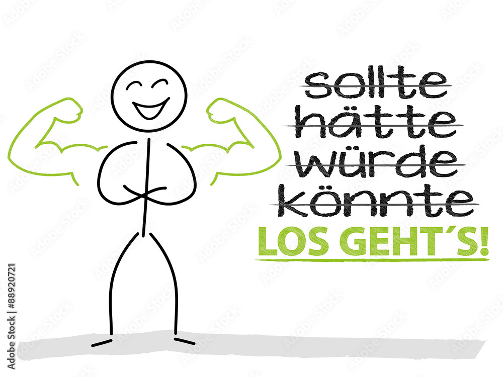 Los Gehts Stock-Vektorgrafik | Adobe Stock