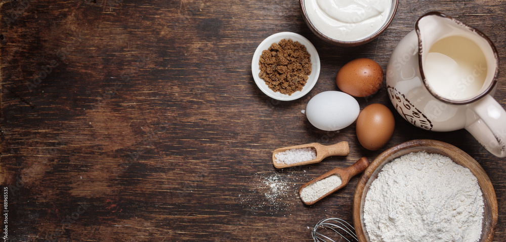 Zdjęcie Stock: Baking ingredients | Adobe Stock