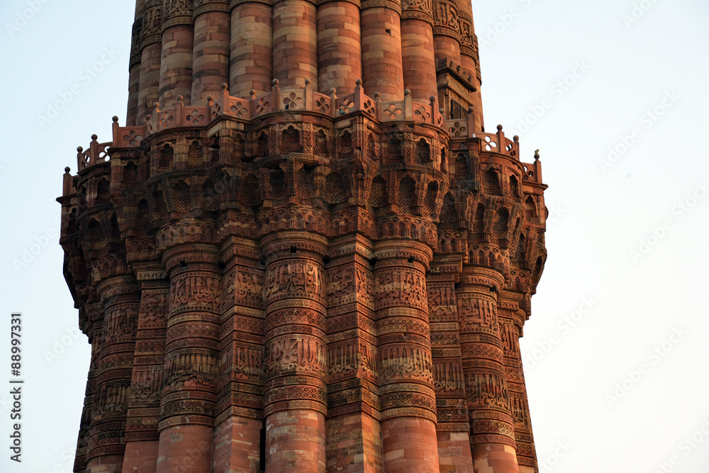Qutb Minar is a UNESCO World Heritage Site with the height of 74 meters ...