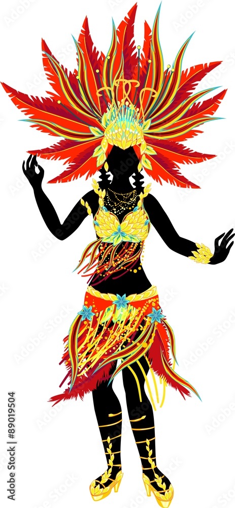 Samba Dancer vector de Stock | Adobe Stock