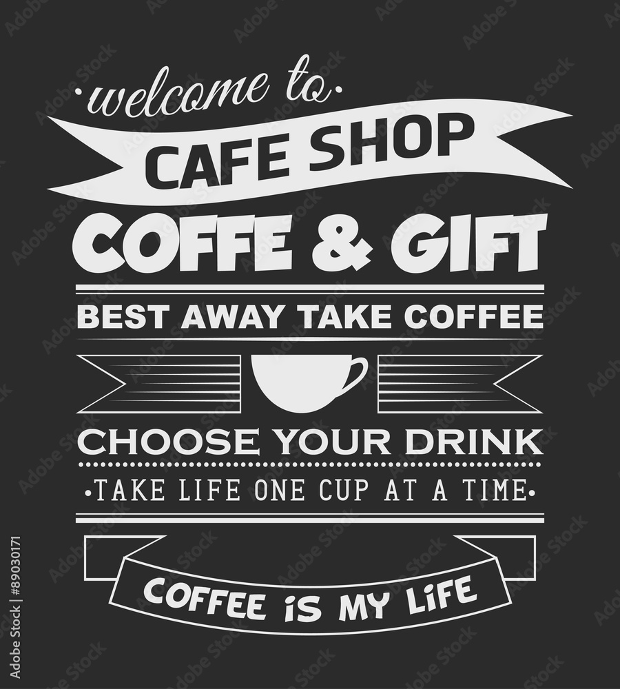 coffee cafe poster Stock Vector | Adobe Stock