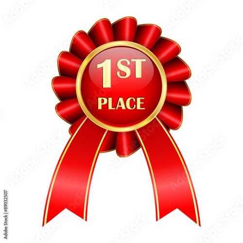 Red First Place Ribbon