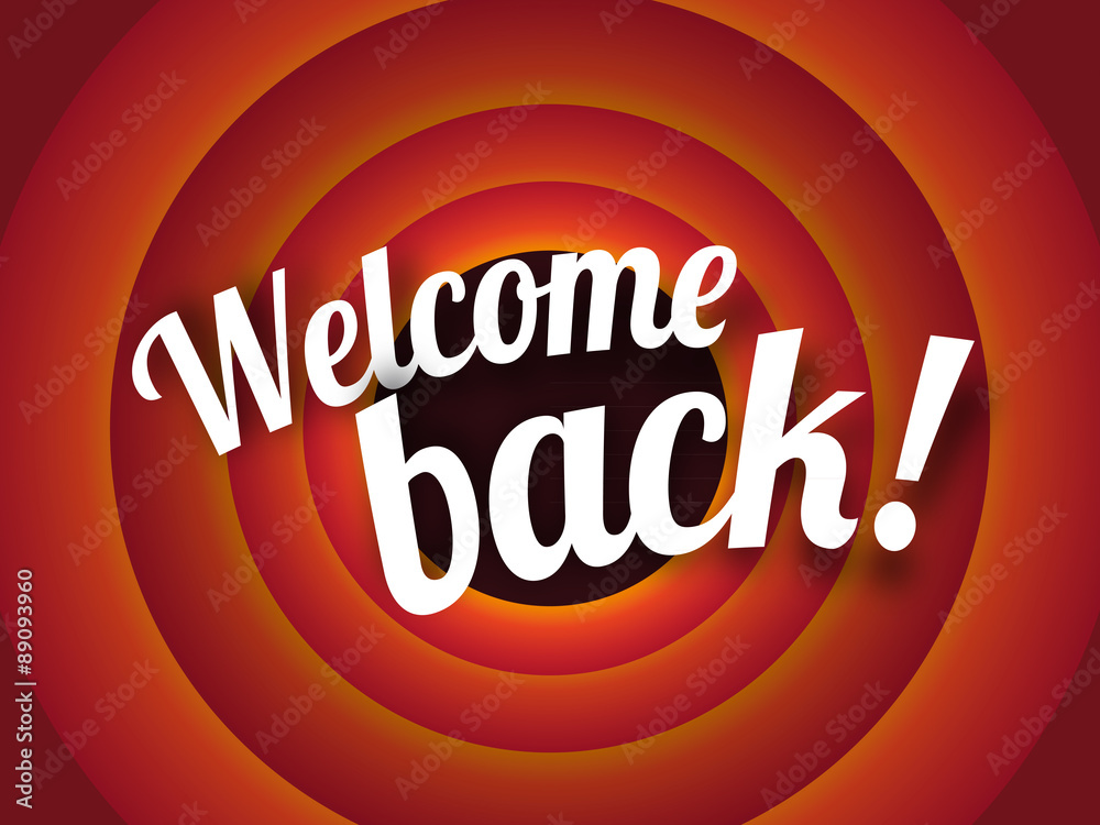 Welcome back! Stock Vector | Adobe Stock