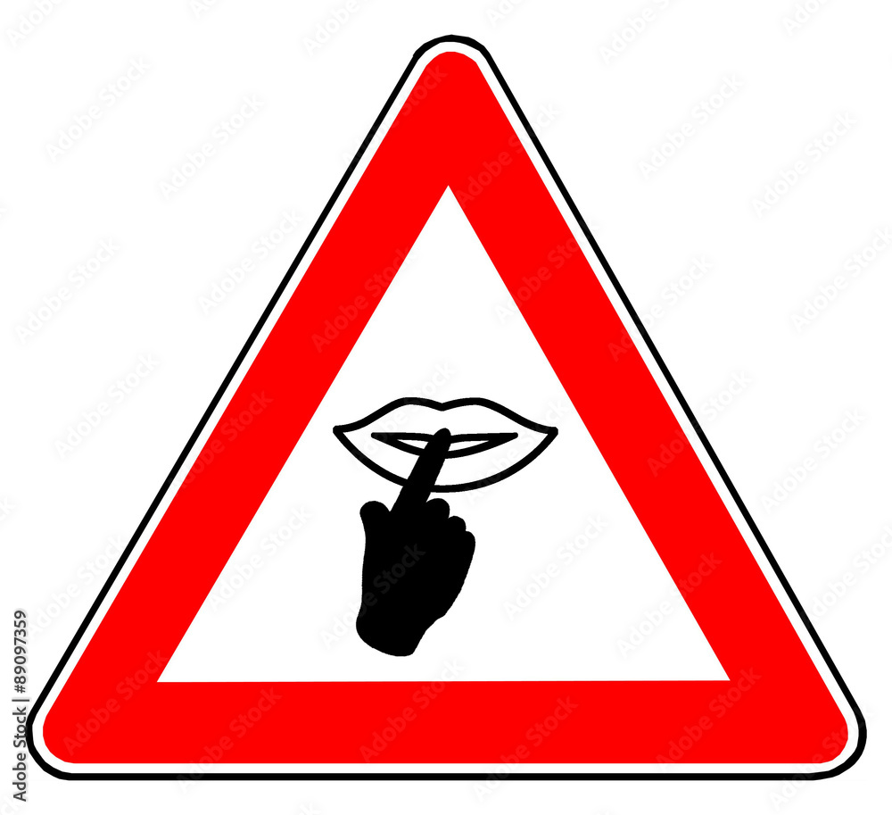 Hinweisschild Ruhe bitte Stock Illustration | Adobe Stock