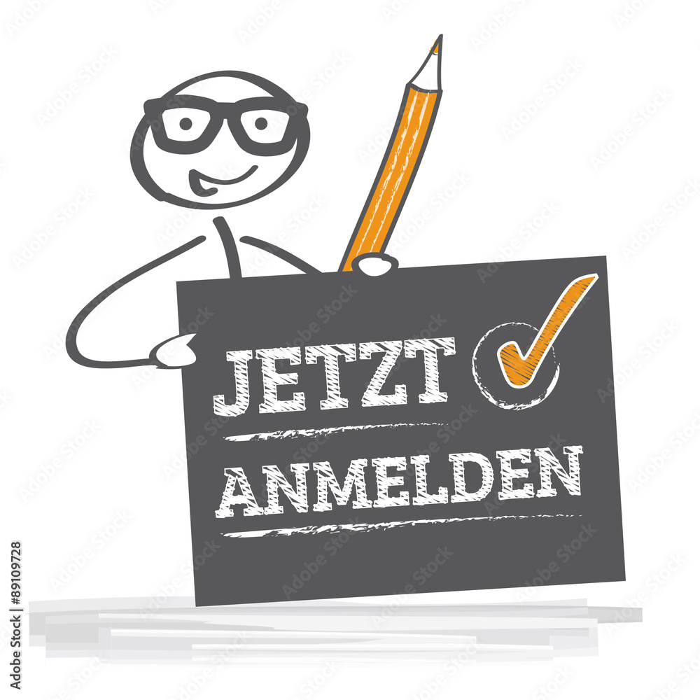 Tafel mit Schriftzug - jetzt anmelden Stock-Vektorgrafik | Adobe Stock Tafel mit Schriftzug - jetzt anmelden Stock-Vektorgrafik | Adobe Stock