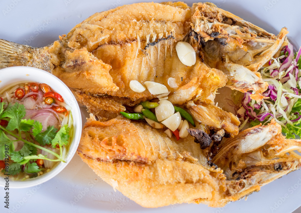 Fried Snakehead