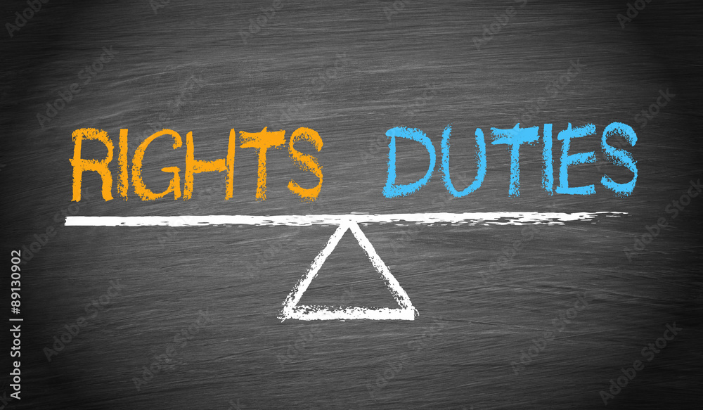 Rights and Duties - Balance Concept Stock-Illustration | Adobe Stock