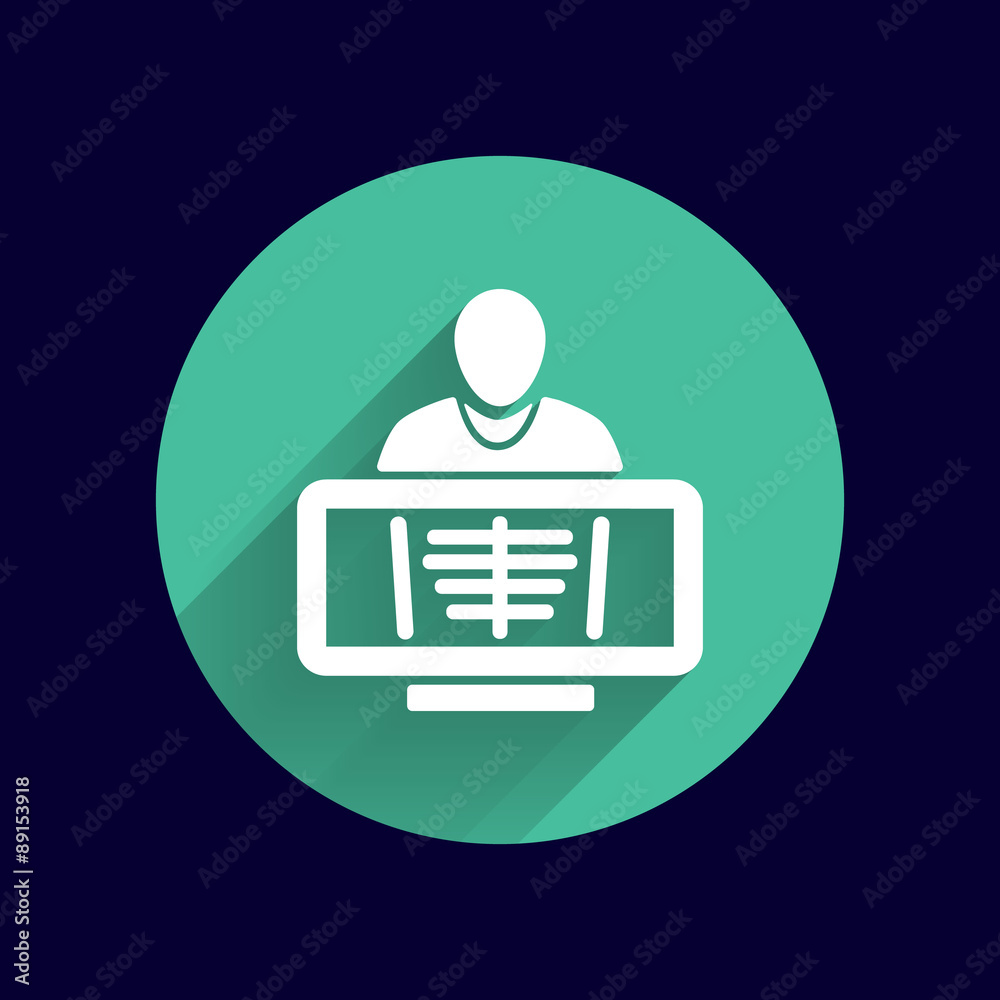 X-Ray human rib cage symbol for download icon Stock Vector | Adobe Stock