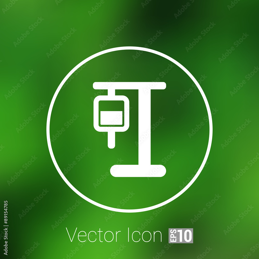 infusion icon illustration medical bag dropper intravenous vein Stock ...