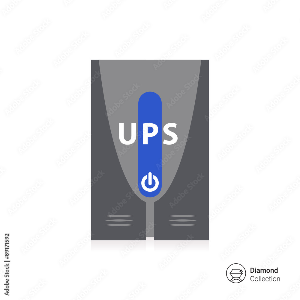 Uninterruptible power supply Stock Vector | Adobe Stock
