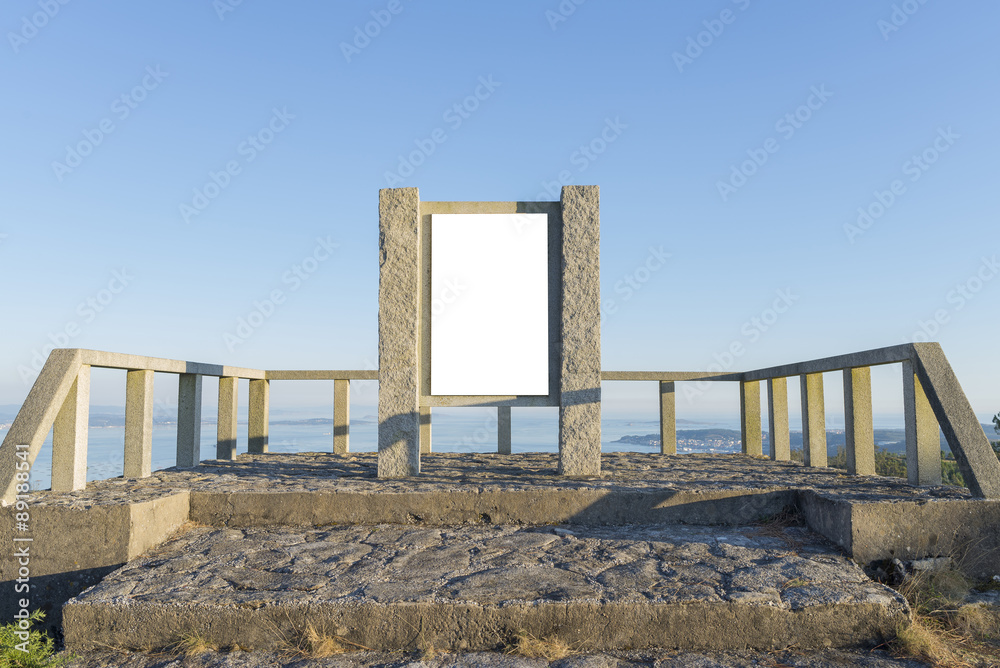 Letrero de piedra. Stock Photo | Adobe Stock