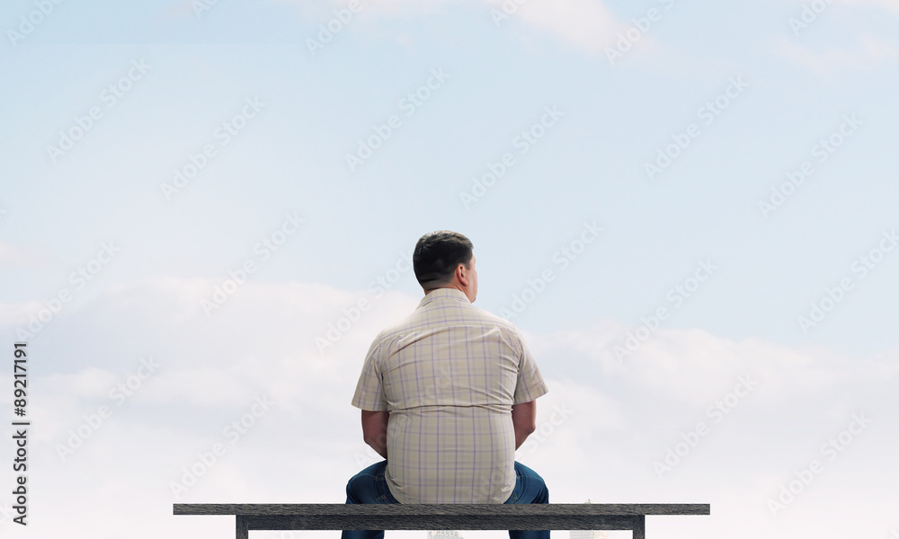 Fat man Stock Photo | Adobe Stock