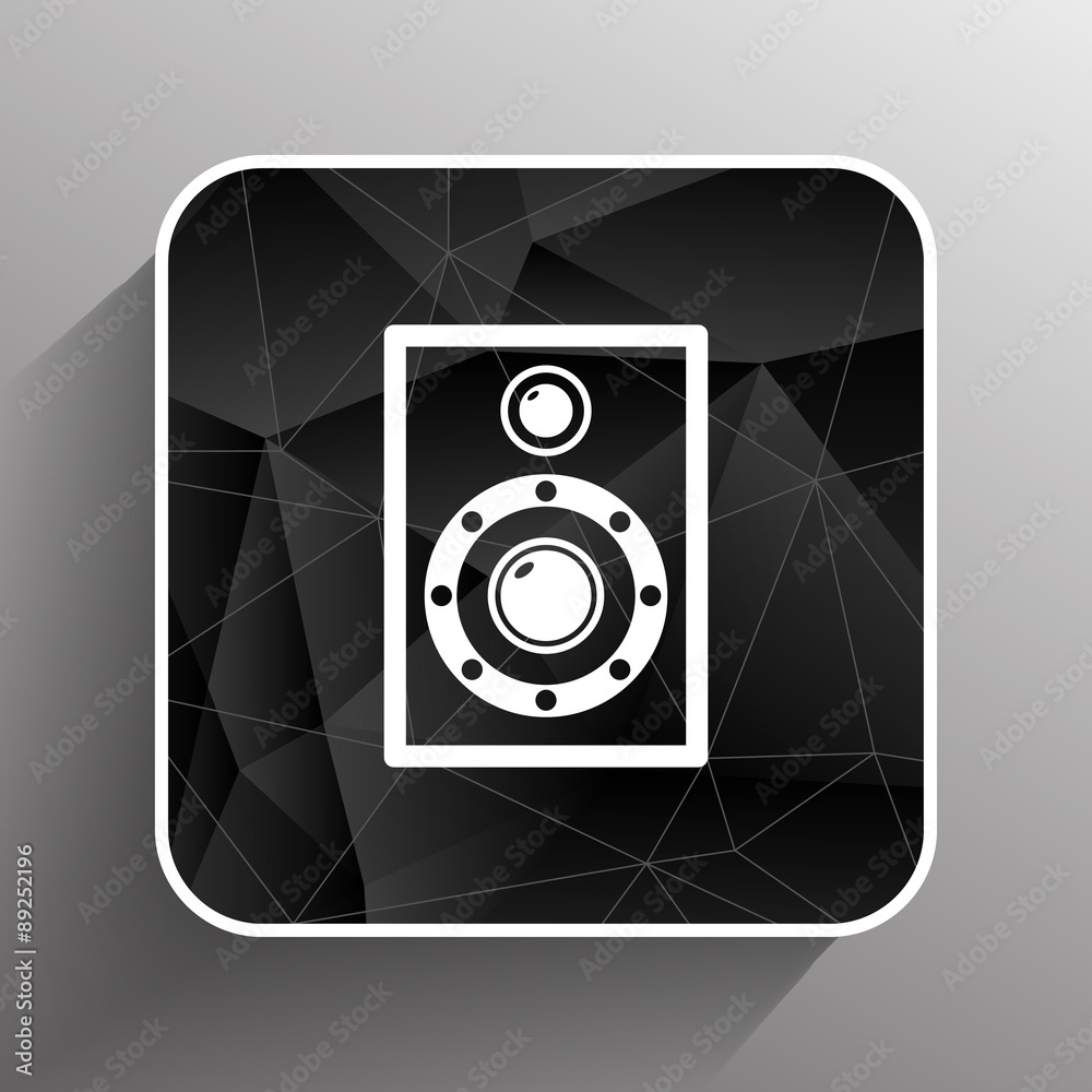 icon audio speaker sound wave vector symbol Stock Vector | Adobe Stock