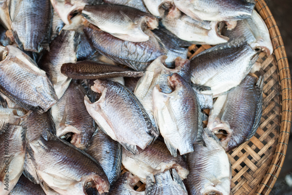 Trichogaster pectoralis, dry fish Stock Photo | Adobe Stock
