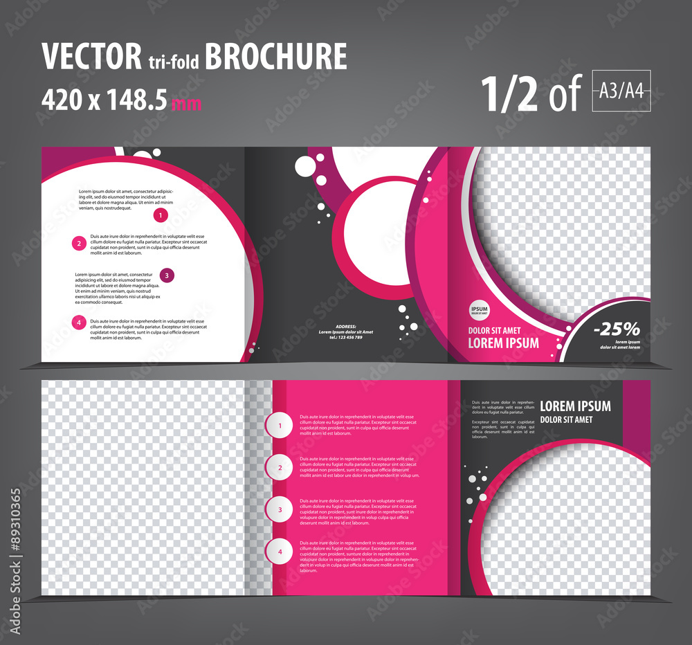 Magazine, flyer, brochure and cover layout design print template ...