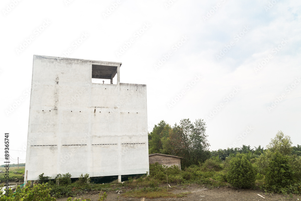 Typical swiftlet farming structure to harvest edible swiftlets saliva ...