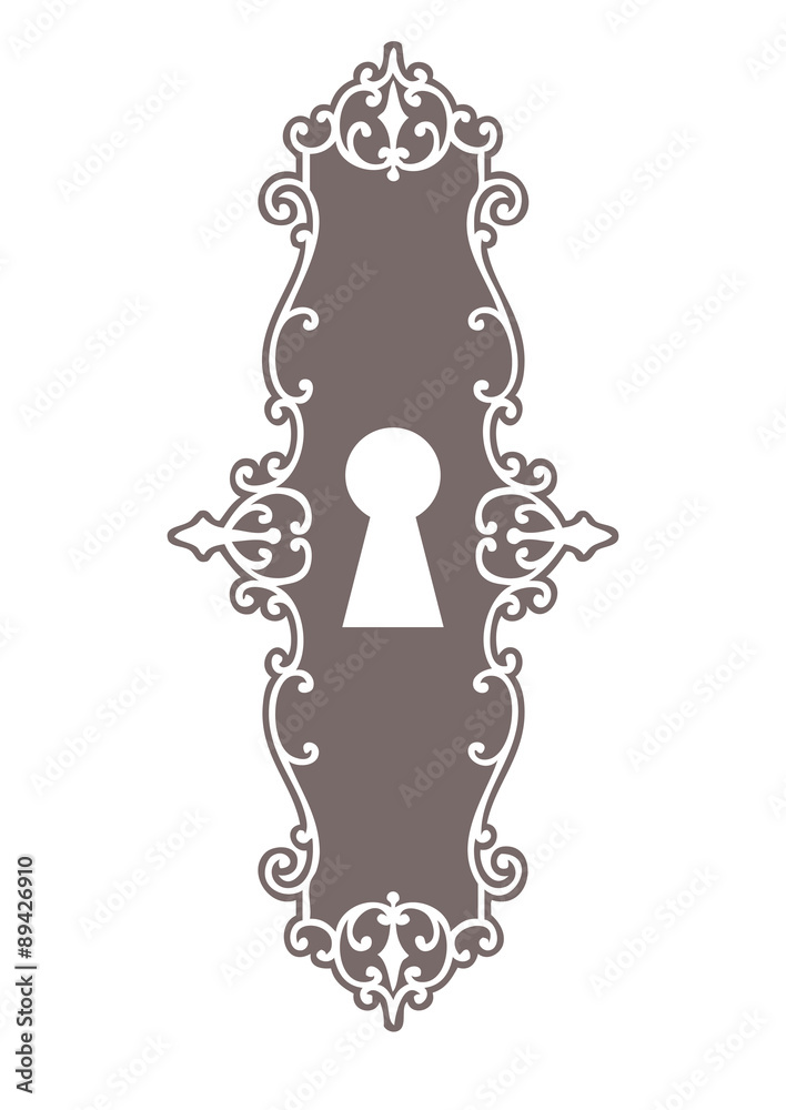 Victorian Keyhole Vector