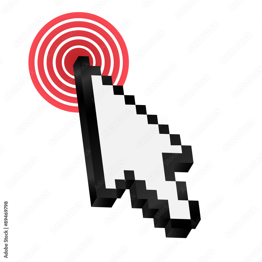 Mouse arrow cursor vector illustration Stock Vector | Adobe Stock