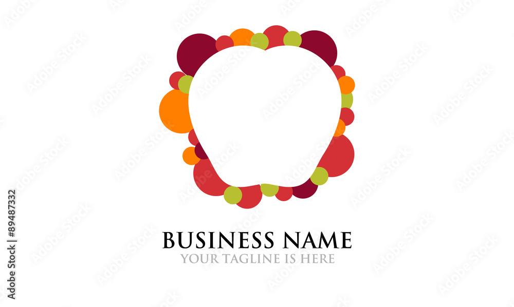 Sweet Apple Fruit Logo Template Stock Vector | Adobe Stock