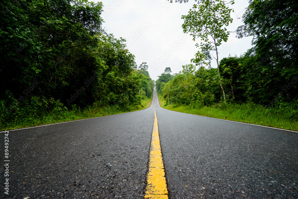 Forest road at Khaoyai National Park (The World Heritage of natu Stock ...