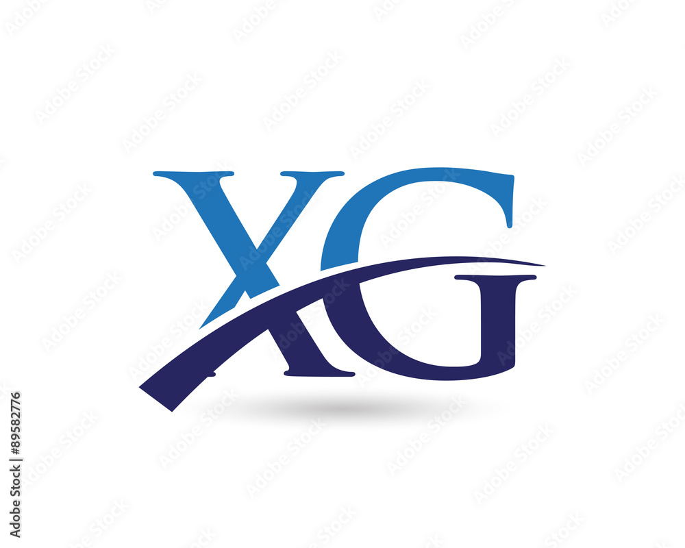 XG Logo Letter Swoosh Stock Vector | Adobe Stock