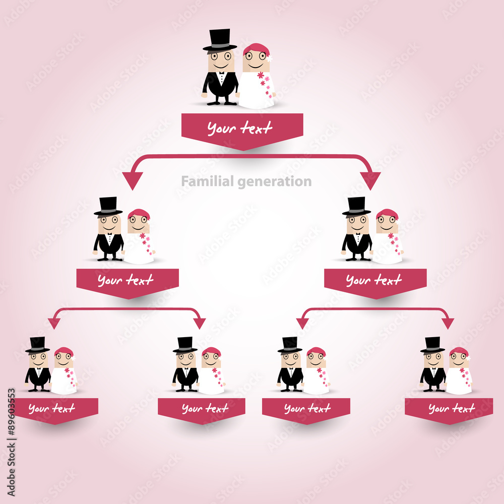 Diagram of generation Stock Vector | Adobe Stock